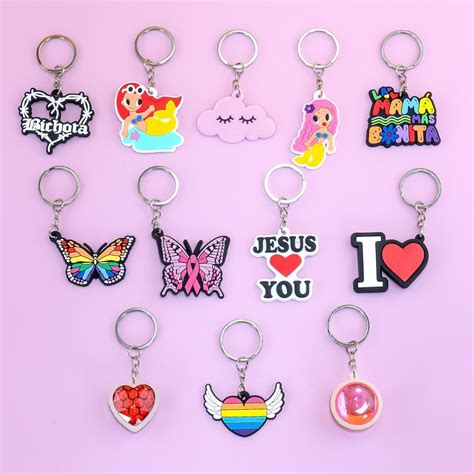Custom Soft Pvc Rubber With Keyring Cute Cartoon 2d 3d Logo Karol G Pvc Keychain China Pvc