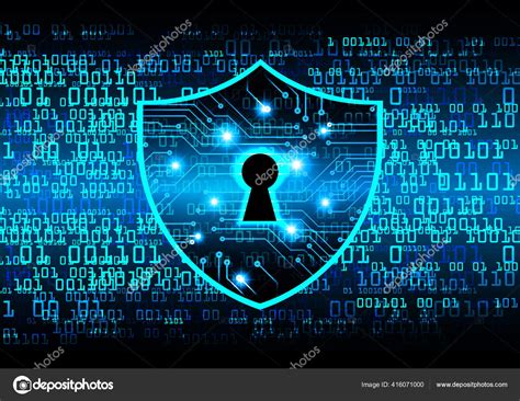 Security Concept Binary Code Blue Background Stock Vector By ©titima157 416071000