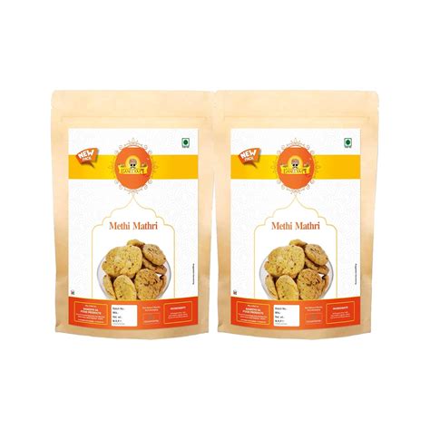 Baneeya Sa Authentic Methi Mathri Chai Time Achaari Matthi Snack