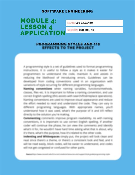 Solution Module 4 Lesson 4 Application Studypool
