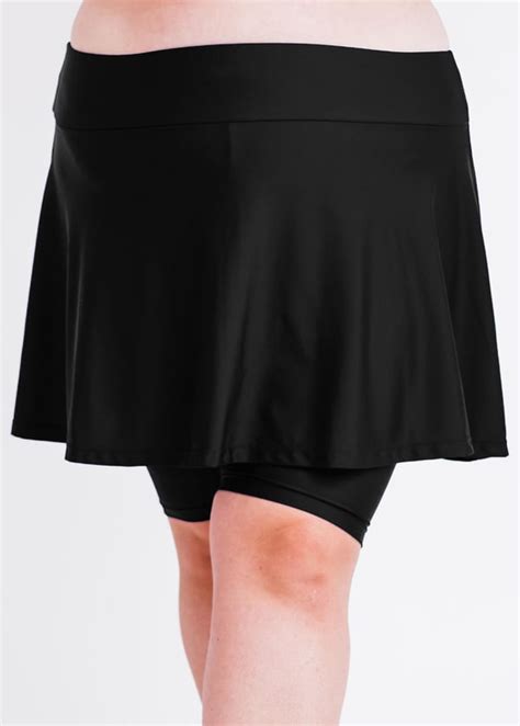 Plus Size Maya Swim Top With Midi Swim Skort Calypsa By Modli