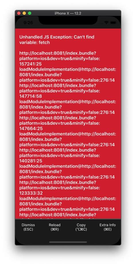 Unhandled Js Exception Cant Find Variable Fetch · Issue 24844