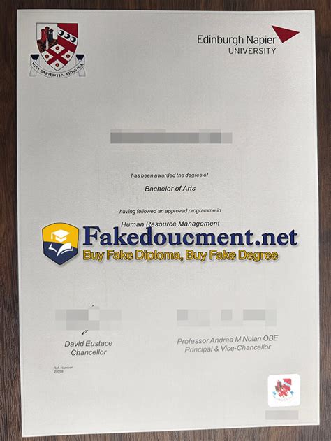 Buy High Quality Edinburgh Napier University Degree Online