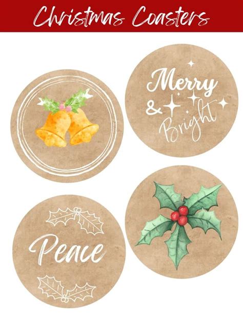 Printable Christmas Coasters My Printable Home