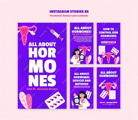 Dispositivos Y Métodos Hormonales Diseño De Plantillas De Instagram
