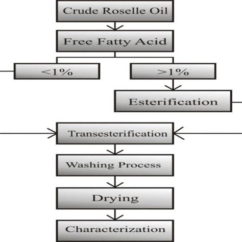 Flow Chart Of Unit Operations For Biofuel Production Download