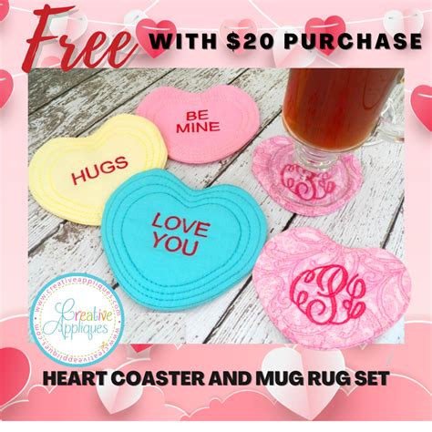 Love Duo Patch Applique Design