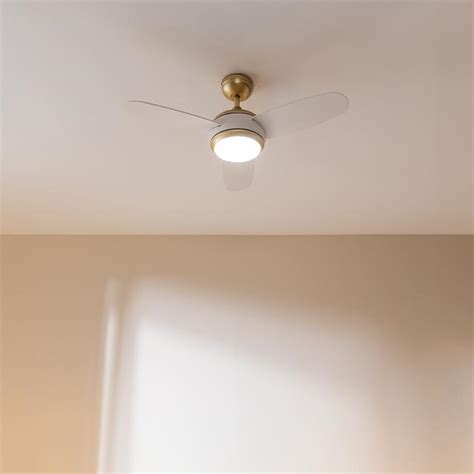 Energysilence Aero 4265 Goldwhite Ventilador De Techo Con Luz Y Mando A