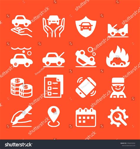 Collection Line Style Icons Set Symbol Stock Vector Royalty Free 1956035032 Shutterstock