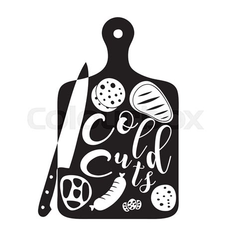 Cold Cuts Stock Vector Colourbox