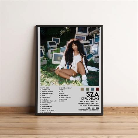 Sza Ctrl Poster Ctrl Album Cover Poster Sza Wall Art Sza Inspire Uplift