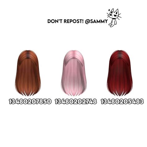 Roblox Hair Color Codes