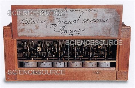 Blasie Pascal Pascaline 1642 Stock Image Science Source Images