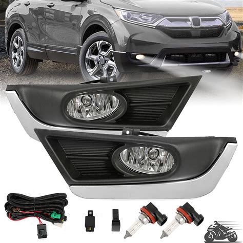 For Honda Crv Cr V 2017 2018 2019 Front Bumper Fog Lights Driving Lamps