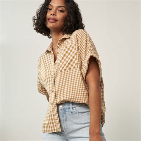 Organic Double Cloth Button Down Section Store