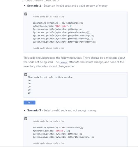 Solved Collapse Encapsulation Coding Exercises