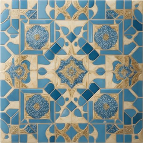 Arte Profissional De Padrão De Azulejo Digital De Tendência Superior Da América Gerada Por Ai
