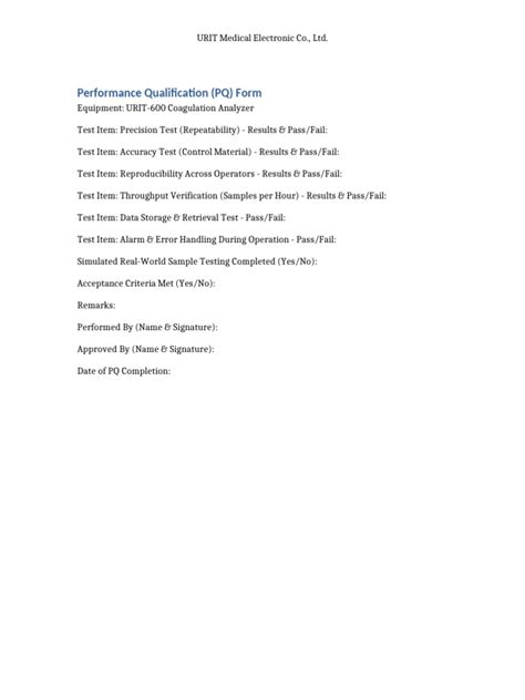 Urit 600 Pq Form Pdf