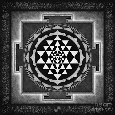Silver Sri Yantra Mandala Mixed Media By Dirk Czarnota Fine Art America