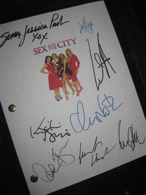 Sex And The City Signed Film Movie Screenplay Script X8 Sarah Jessica