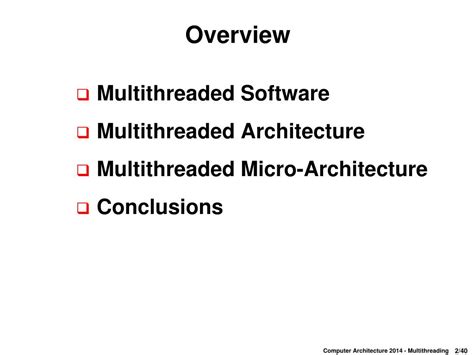 Ppt Multithreaded Architectures Powerpoint Presentation Free