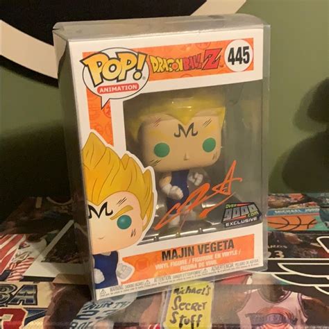 Funko Pop Majin Vegeta Signed Gem
