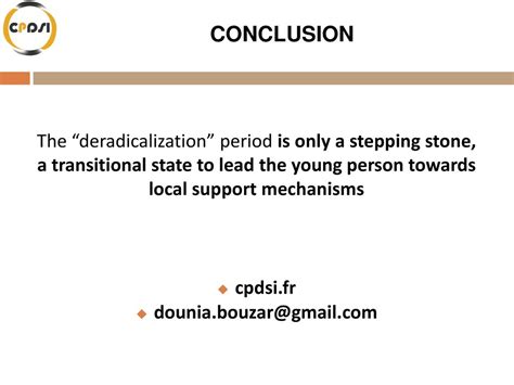 The Deradicalization Method Developed By Cpdsi Ppt Download
