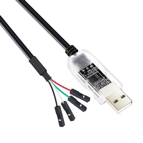 Dtech 6ft Usb To Ttl Serial 33v Adapter Debug Cable Tx Rx Signal Usb
