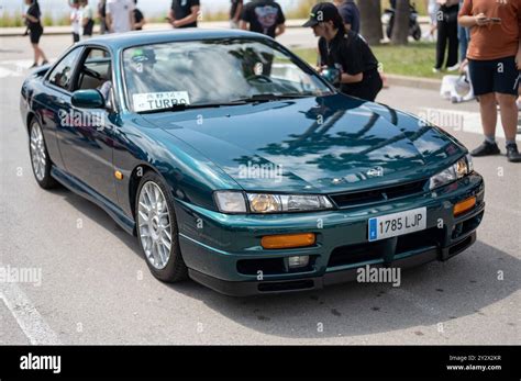 Classic Japanese Sports Car Nissan Silvia S14 Kuki In Green With Bbs