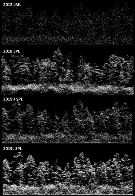 Profile Of Lidar Point Clouds For Transect E1 Which Is Located In A