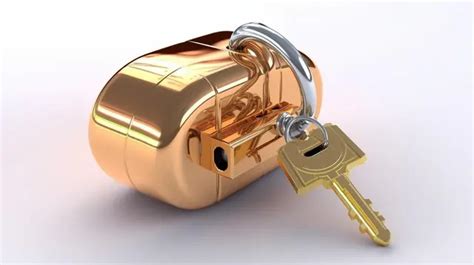 3d Render Of Lock And Key Securing Your Emails On A White Background Email 3d Send Email Send