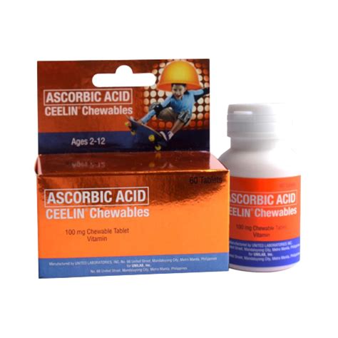 Ceelin Chewables Ascorbic Acid 100mg Chewable Tablet 60s Price In The