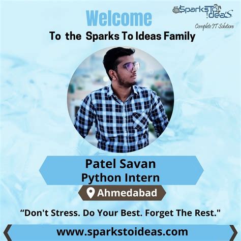 Sparks To Ideas On Linkedin Pythoninternship Pythondeveloper