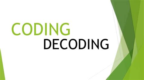 Reasoning Coding And Decoding Tricks Concepts And Practice Questions