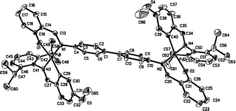 Molecular Structure Of 6 The Solvent Molecule Is Omitted Selected Download Scientific