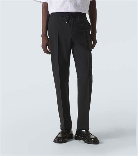 Wool And Mohair Slim Pants In Black Valentino Mytheresa