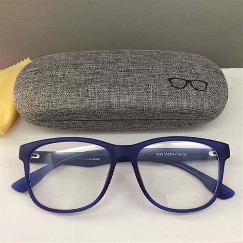 Rubberized Frame Optical Eyeglasses For Unisex Replaceable Lens High Quality Free Hard Case 8229