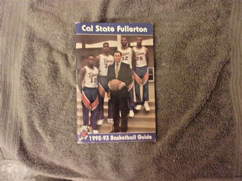 1992 93 Cal State Fullerton Basketball Media Guide Yearbook Bruce Bowen