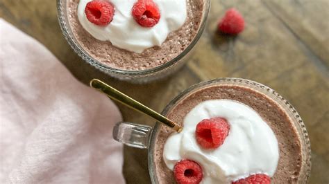 Chocolate Raspberry Cheesecake Chia Pudding Thepeachiespoon