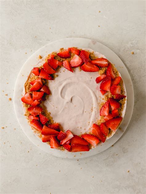 Strawberry Pretzel Cheesecake No Bake Olives Thyme