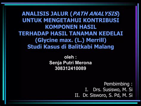 Analisis Jalur Path Analysis Pptx