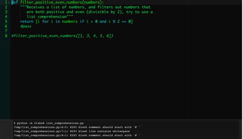 linting with flake8 pybites