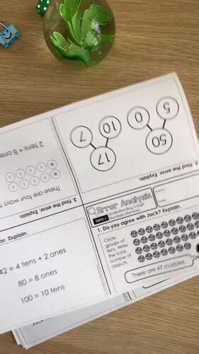 2nd Grade Error Analysis Math Review Activities Prompts Booklets Spiral