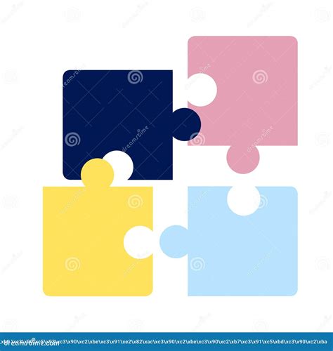 Image Of Puzzles Assembling Puzzle Vector Illustration Stock Vector Illustration Of Group