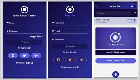 Free Ionic 5 Templates Free Printable