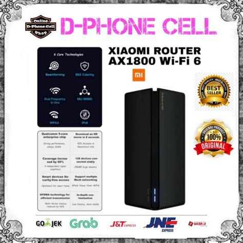 Jual Xiaomi Mi Router Ax1800 Wifi 6 Gigabit 2 4G 5Ghz 5Core Dual Band China Version Cisiimart