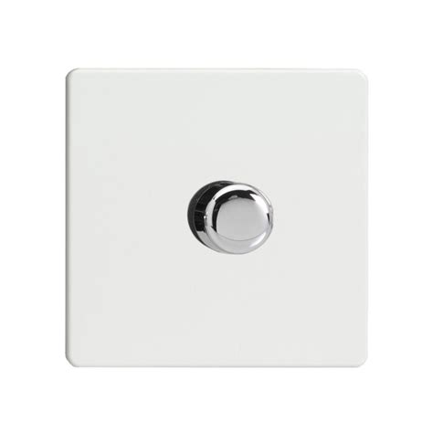 Varilight Screwless 1 Gang Led V Pro Dimmer Switch Premium White