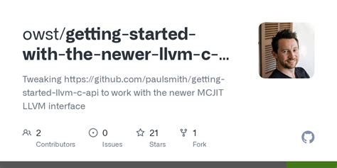 Github Owstgetting Started With The Newer Llvm C Api Tweaking