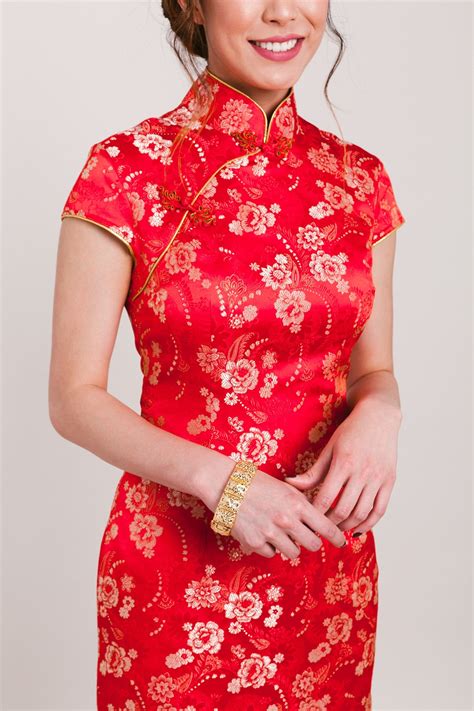 Custom Red Cheongsam Red Cheongsam Wedding Dress Custom Etsy