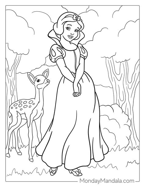 26 Snow White Coloring Pages Free Pdf Printables